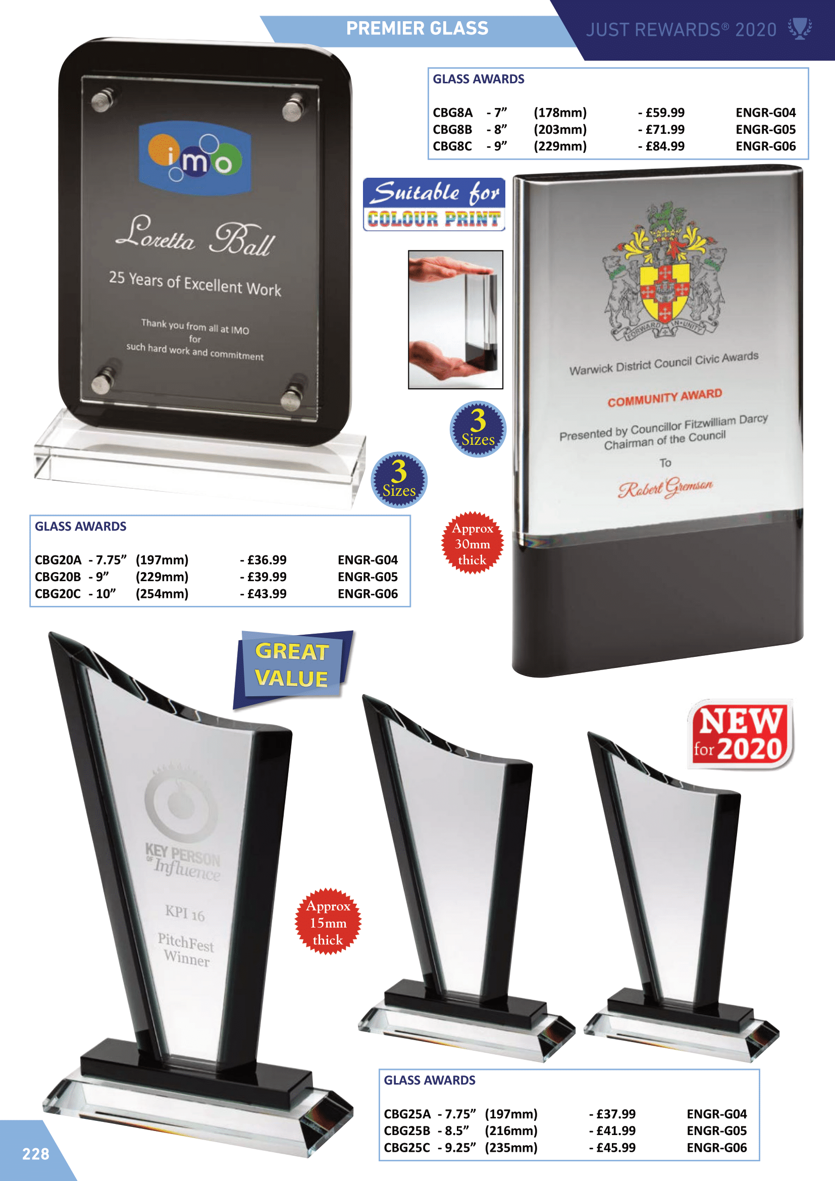 Glass Plaques - Premium