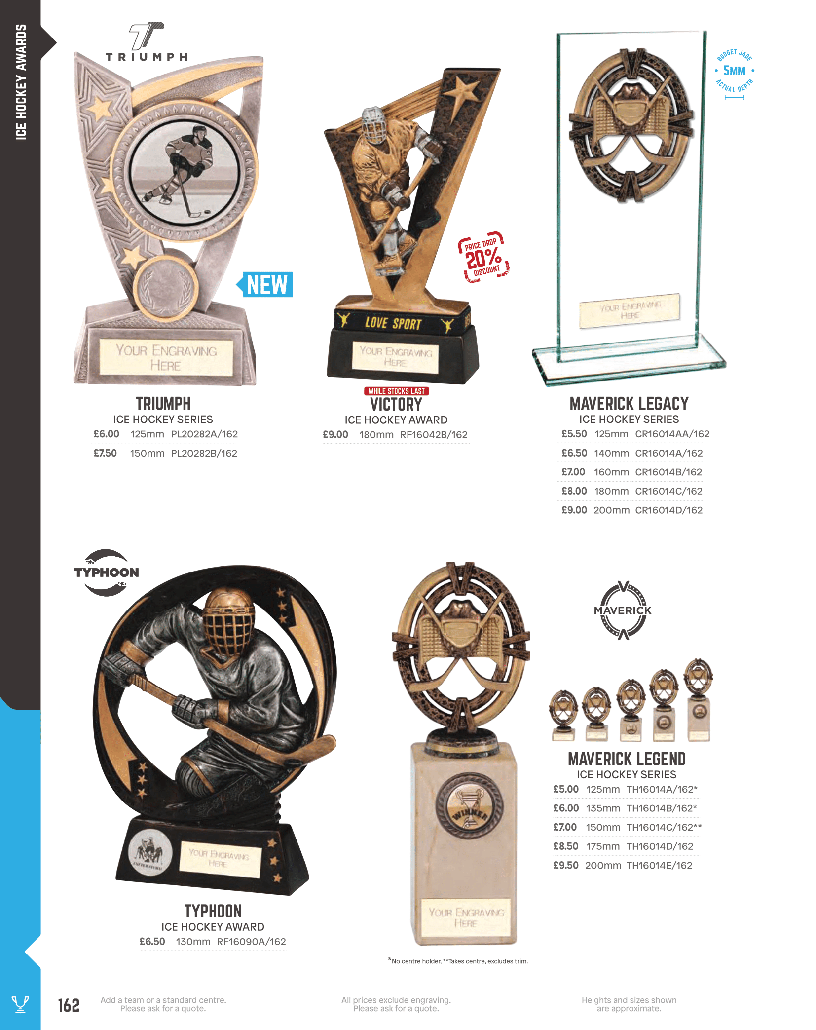 Ice Hockey trophies & awards