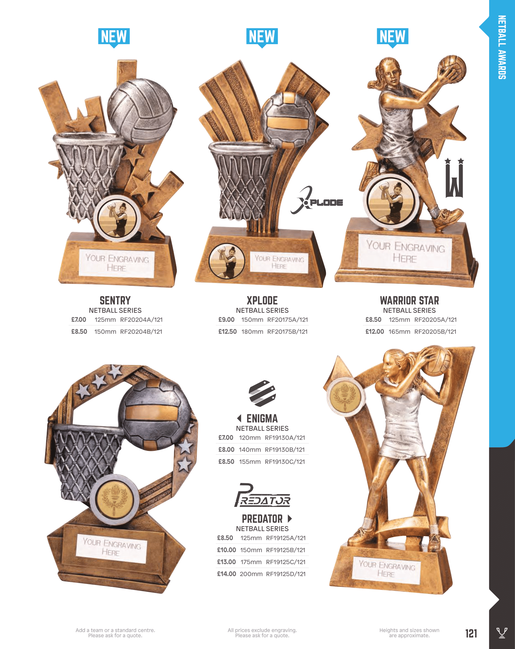 Netball Trophies and Awards