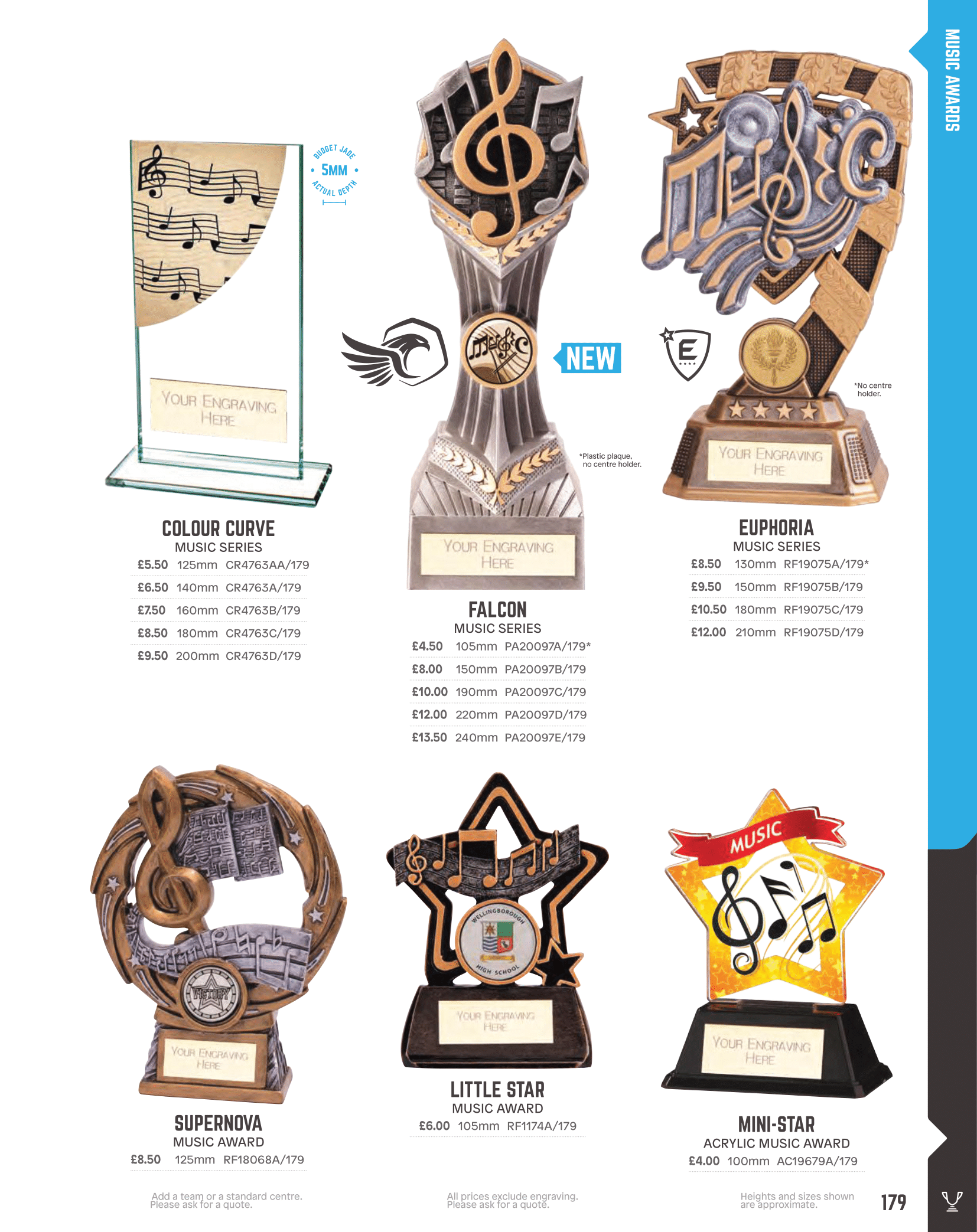 Music Trophies and Awards