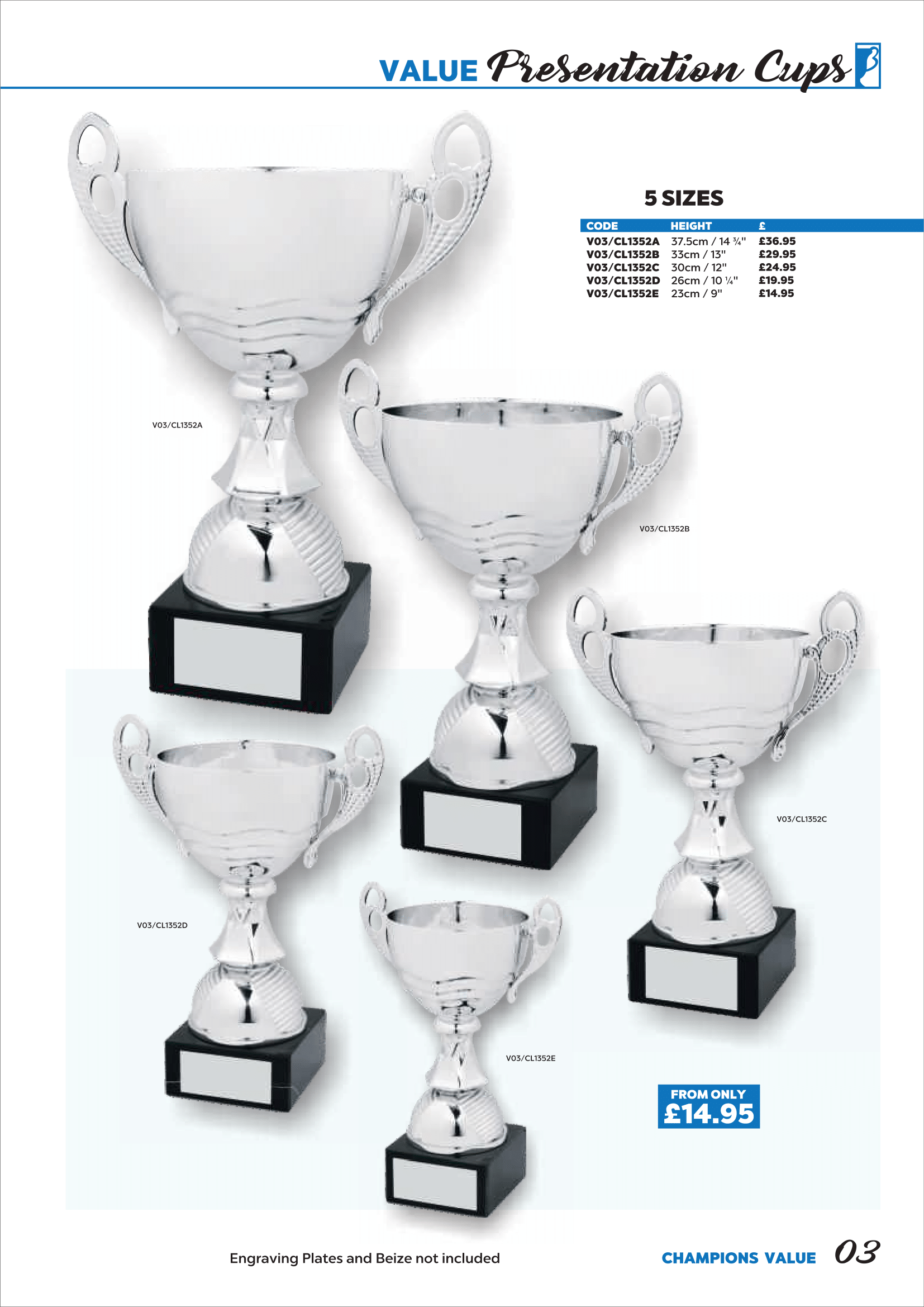 Sale Presentation Cups
