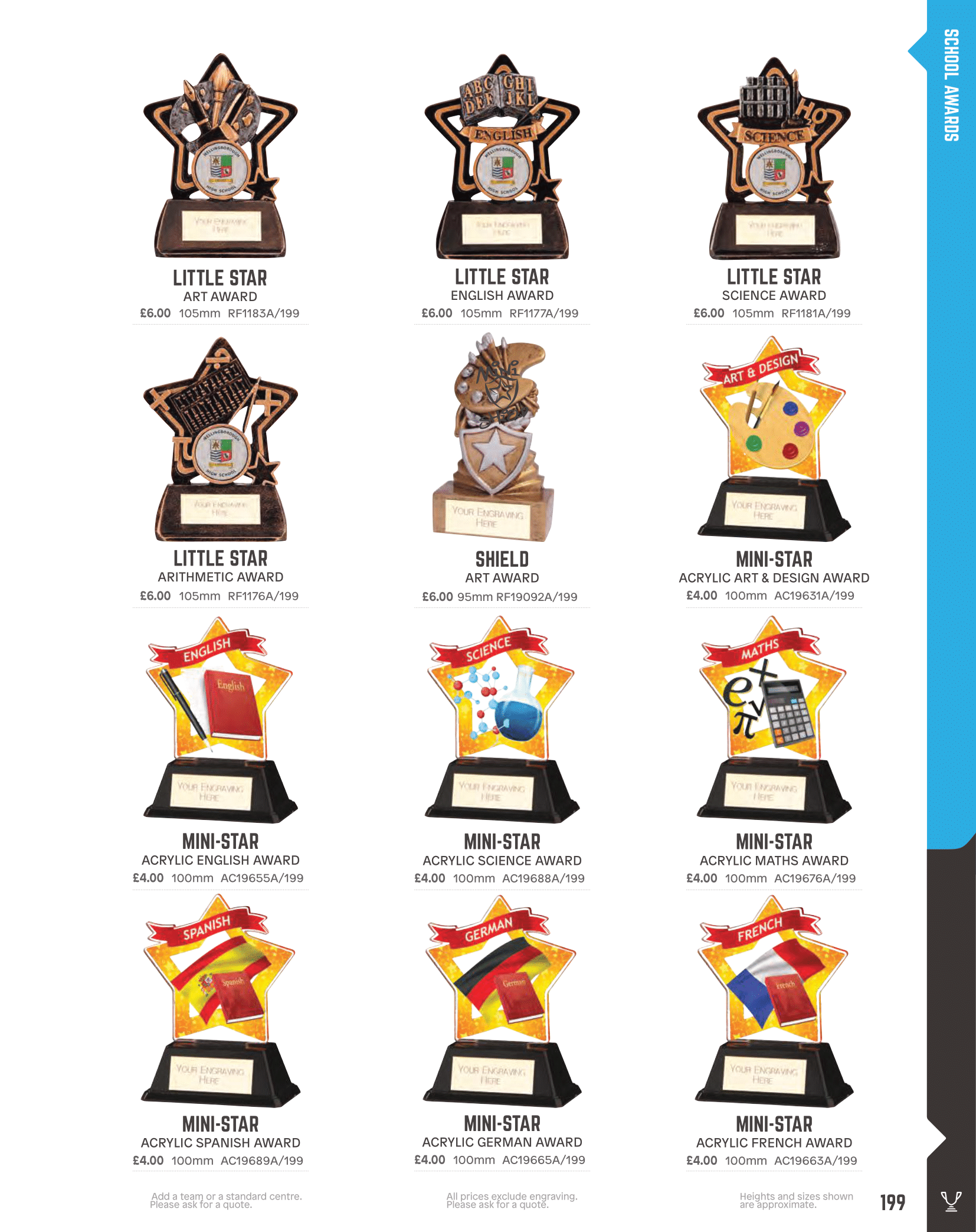 School Trophies and Awards