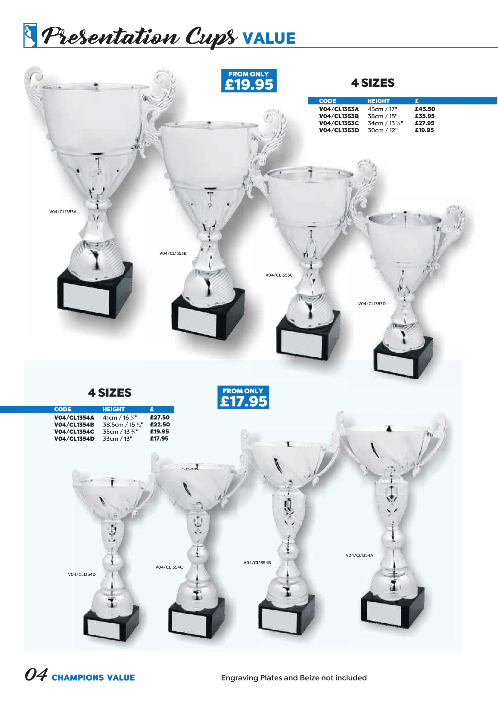 Sale Presentation Cups