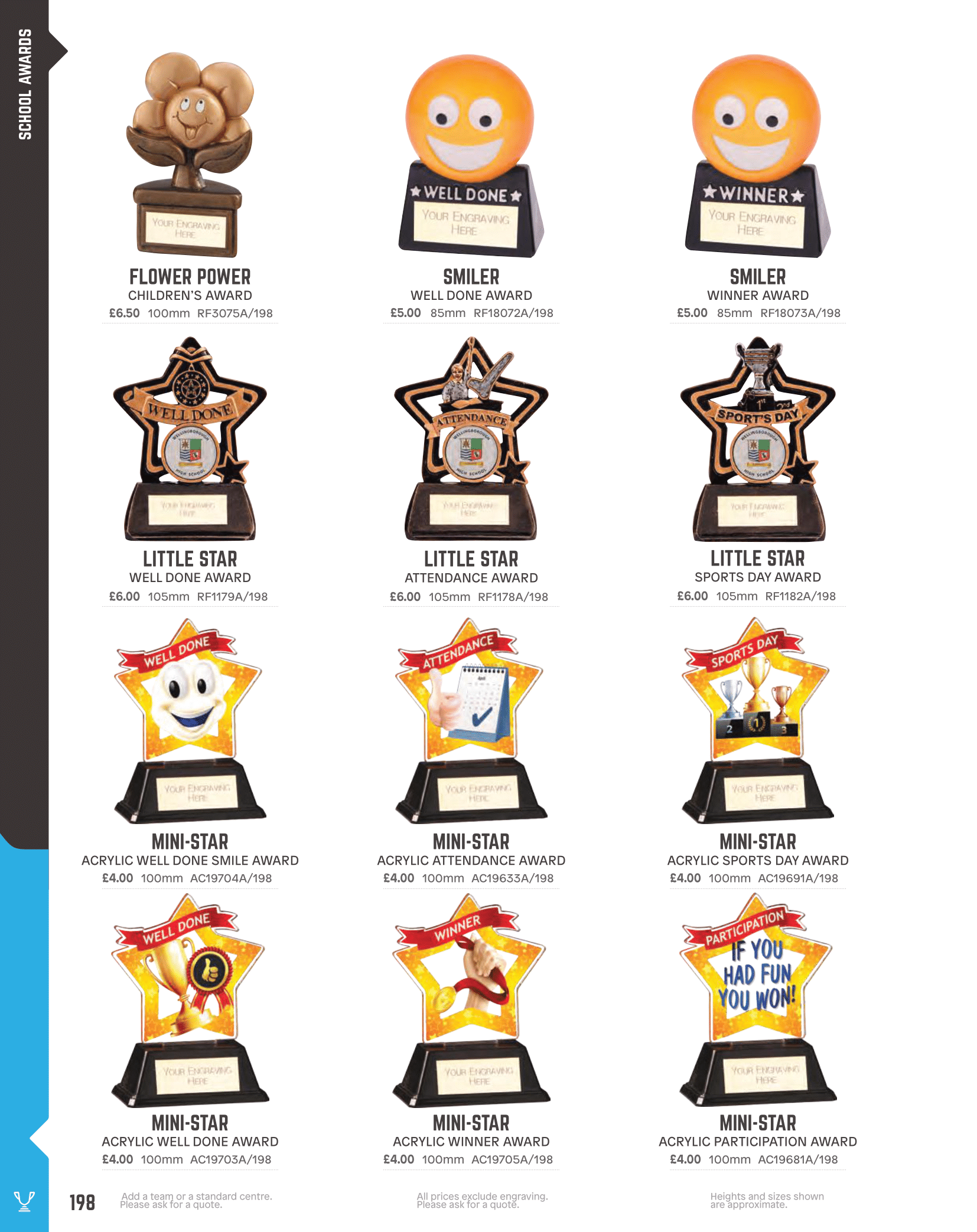 School Trophies and Awards