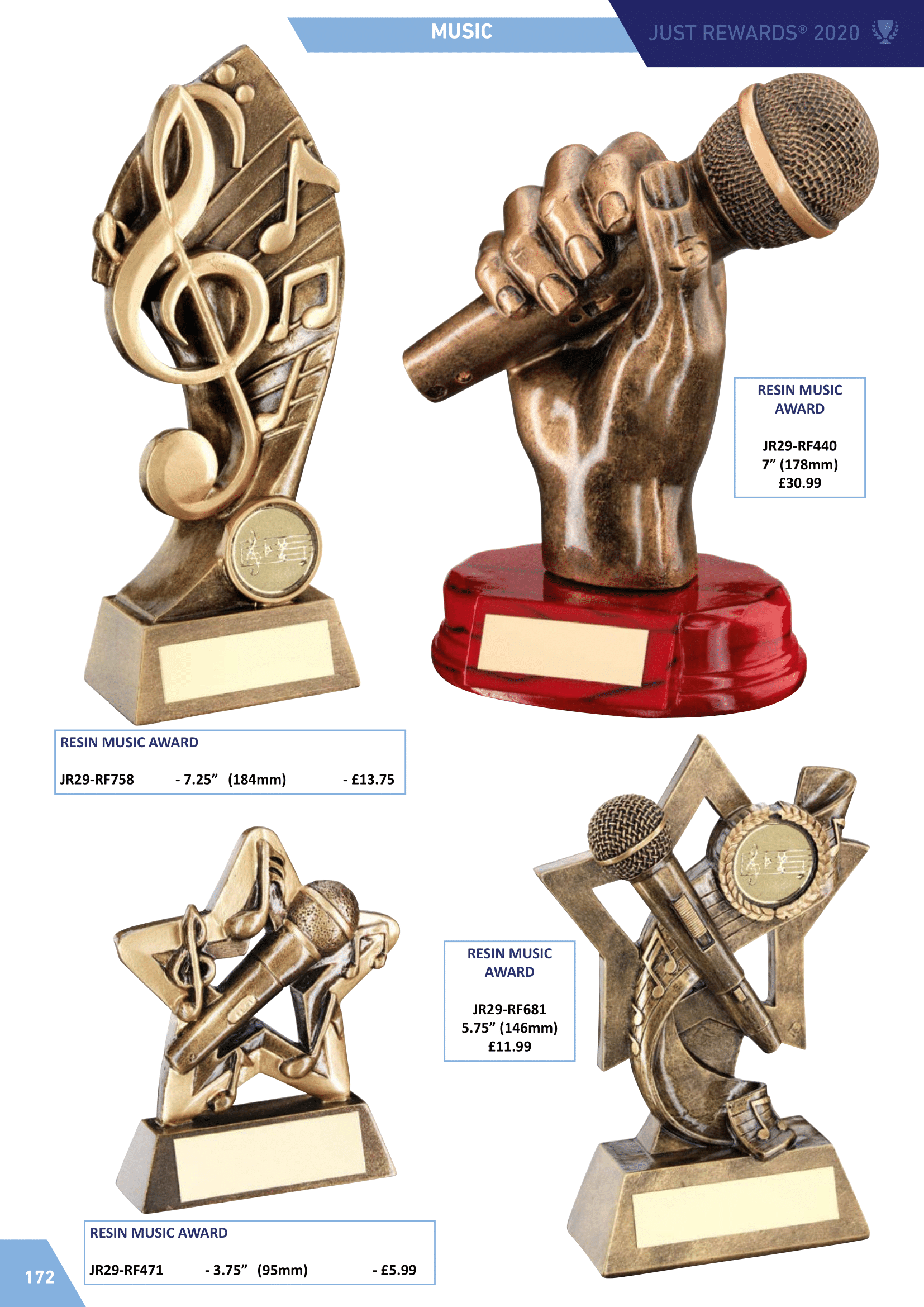 Music Trophies and Awards