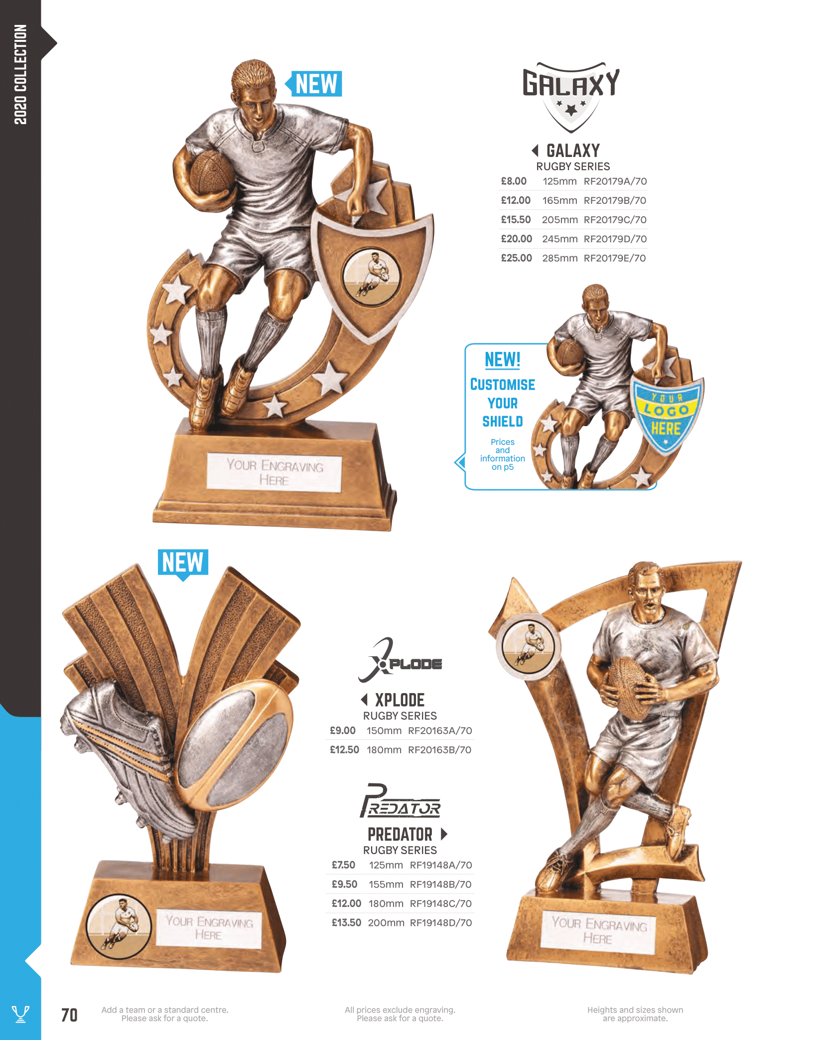 Rugby 1 Trophies and Awards