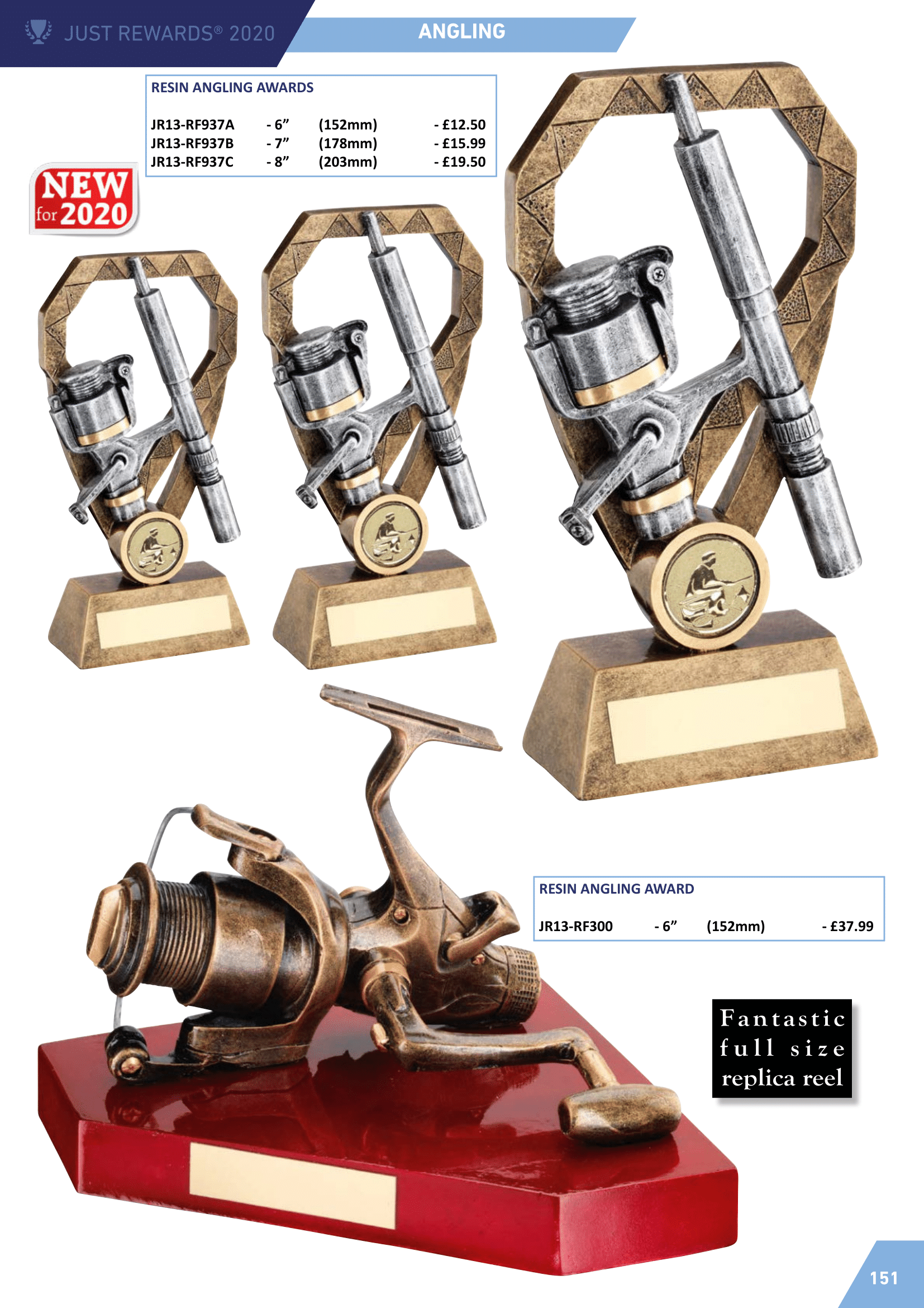 Fishing trophies and awards