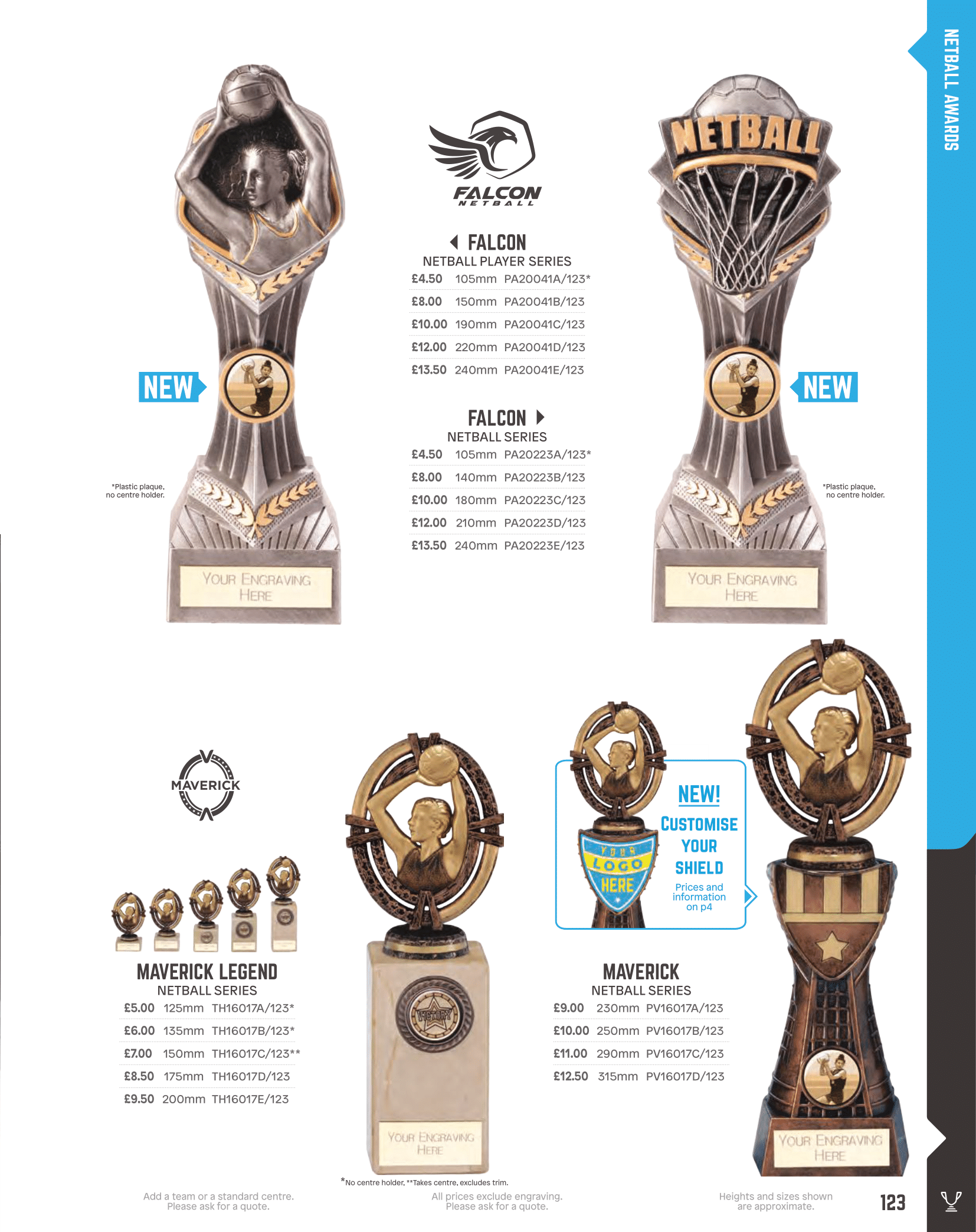 Netball Trophies and Awards
