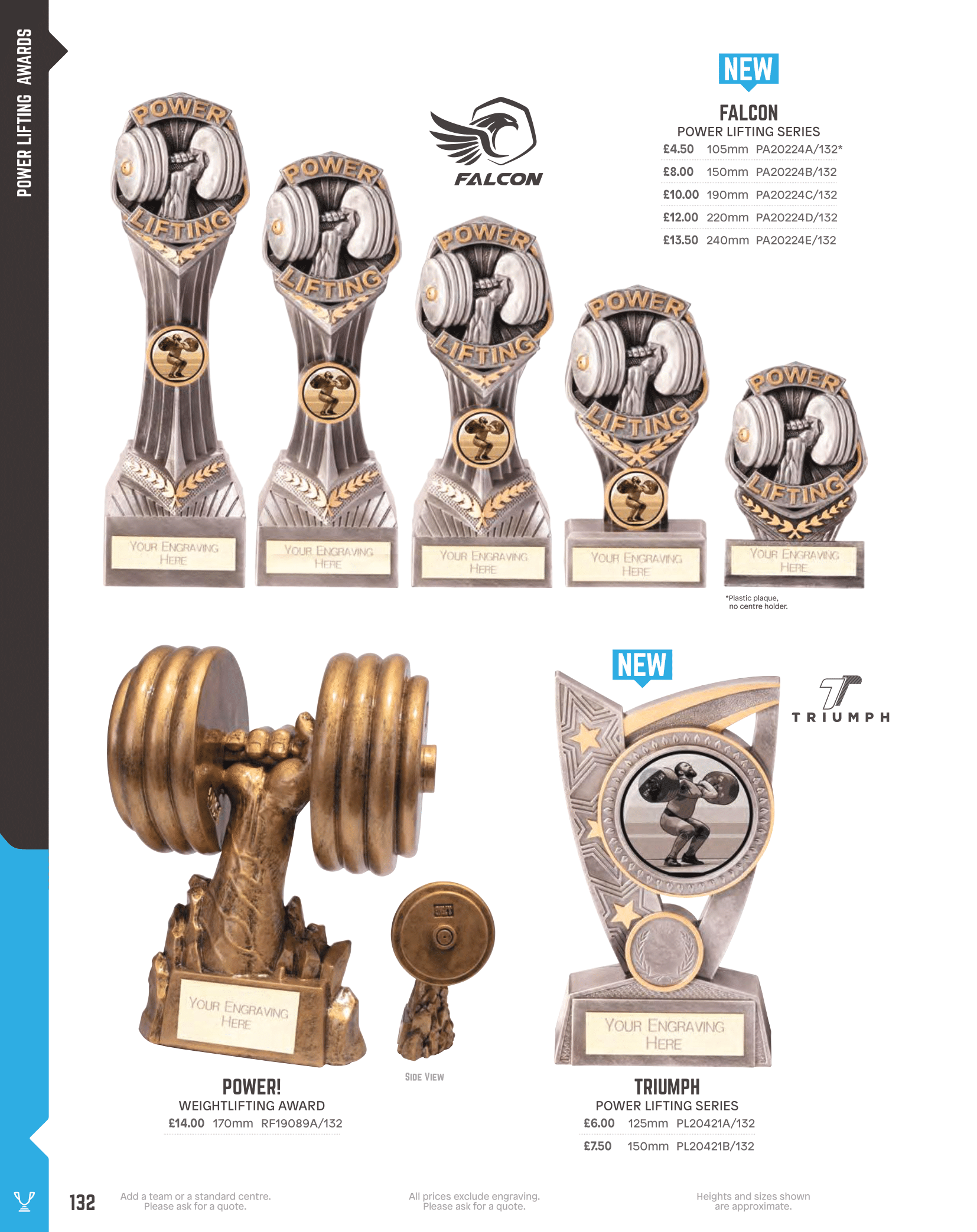 Power Lifting Trophies & Awards